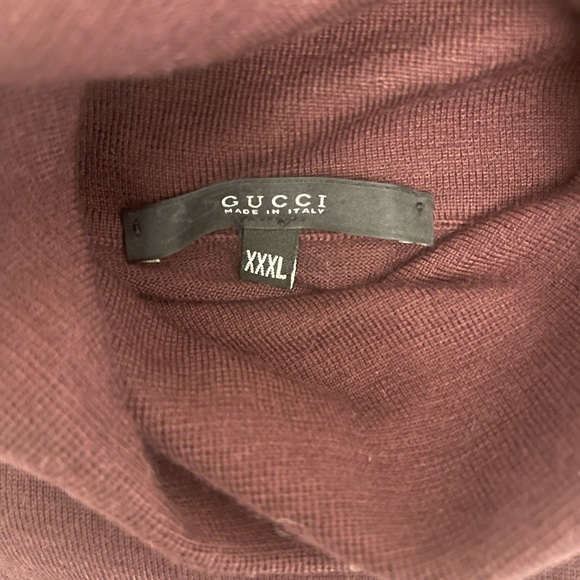 Gucci | Sweaters | Gucci Turtle Neck Burgandy | Poshmark